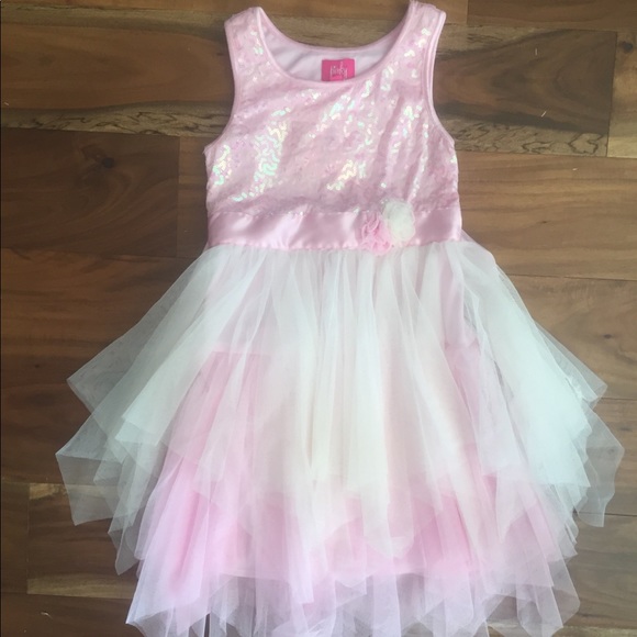 Pinky | Dresses | Pinky Dress With Sequin Top And Tulle Layers | Poshmark
